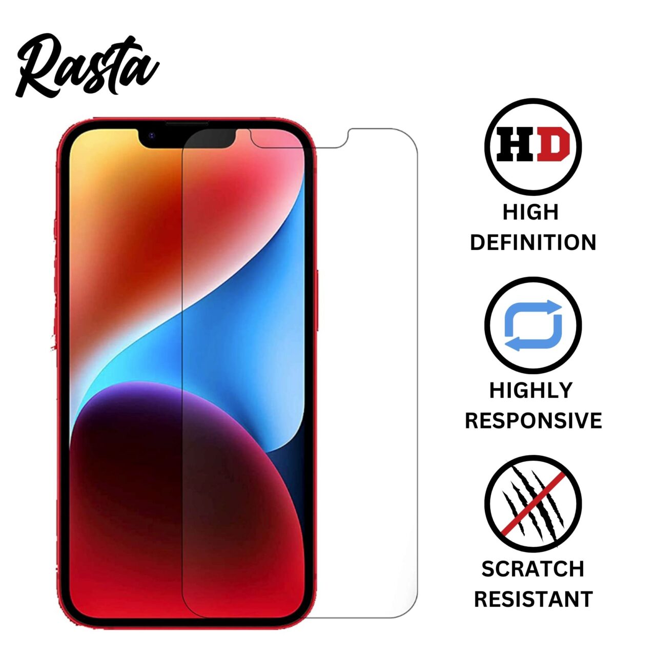 Rasta iPhone 13 Tempered Glass