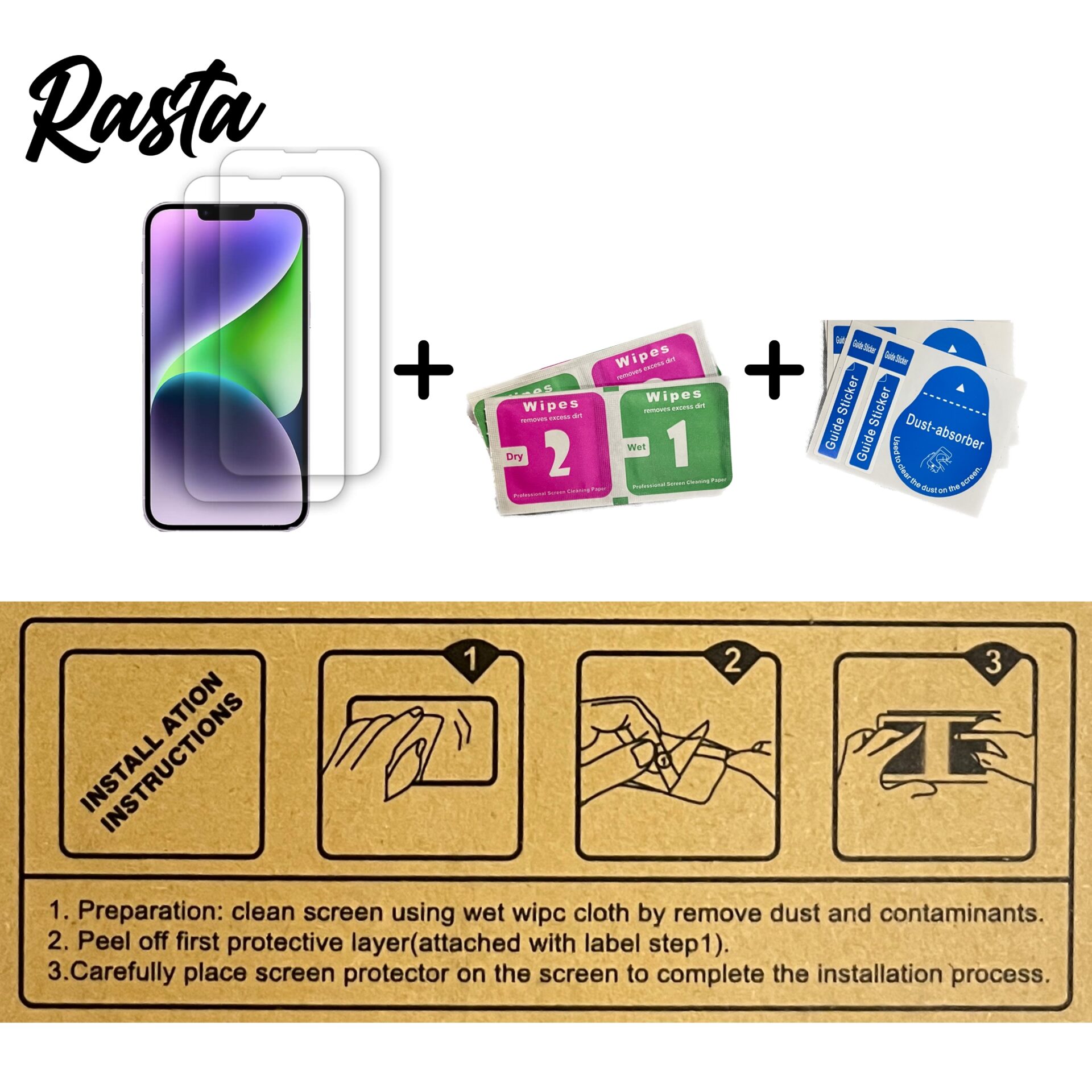 Rasta iPhone 13 Tempered Glass